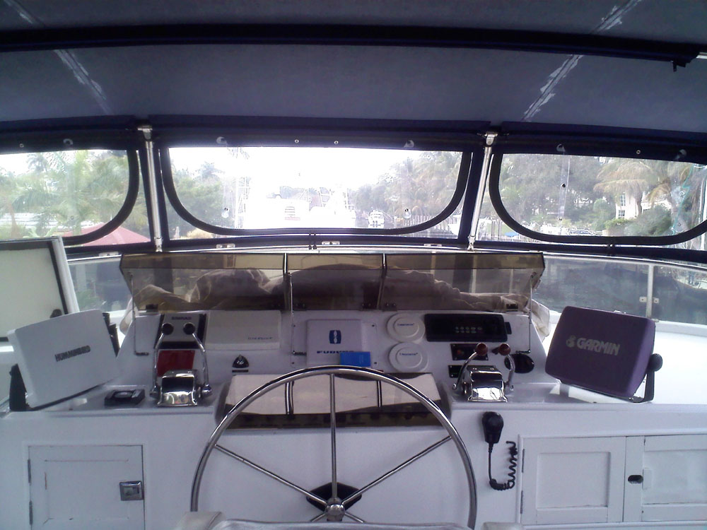 the upper helm station